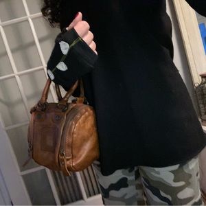 Frye | Bags | Frye Brooke Speedy Satchel Brown Leather Bag | Poshmark